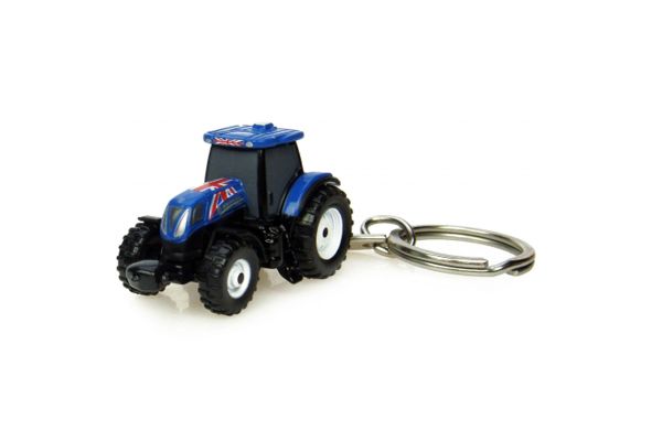 UNIVERSAL HOBBIES New Holland T7.210 "Union Jack" KEY RING Blue [No ...