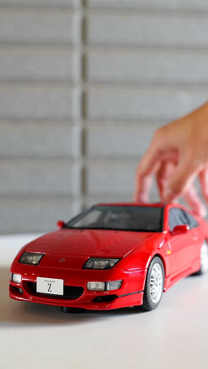 京商 ミニカー | 京商 サムライ 1/18 日産 フェアレディ Z (Z32) バージョンR 2by2 (パープル) [No.KSR18028P]